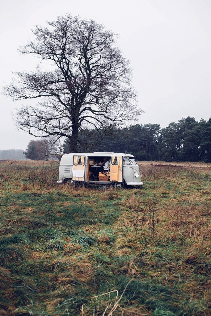 A foggy autumn day and a road trip with an old VW T1 bus - Our Food Stories