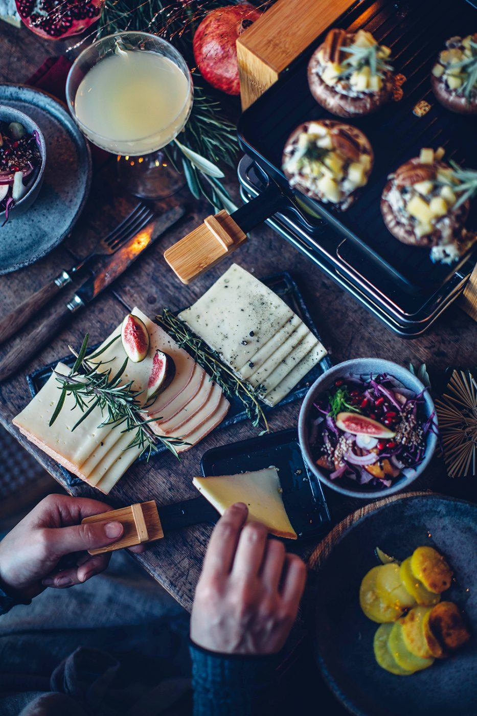 Cozy Raclette with Le Rustique Cheese, Potato Gratin and Stuffed ...