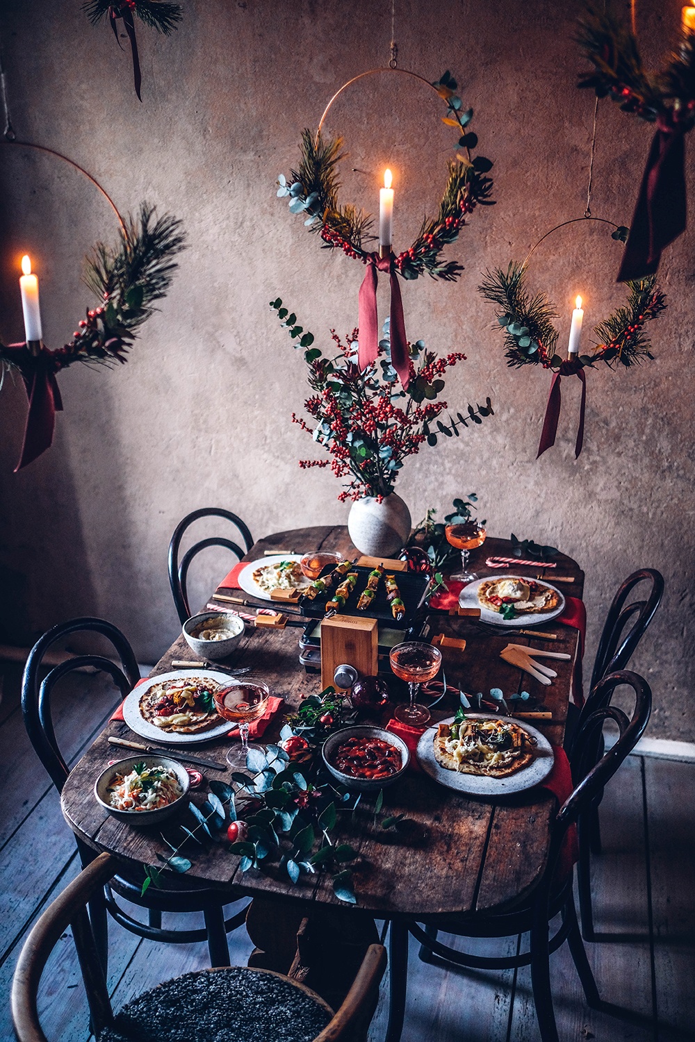 Vegetarian Christmas Raclette with Le Rustique Cheese - Our Food Stories