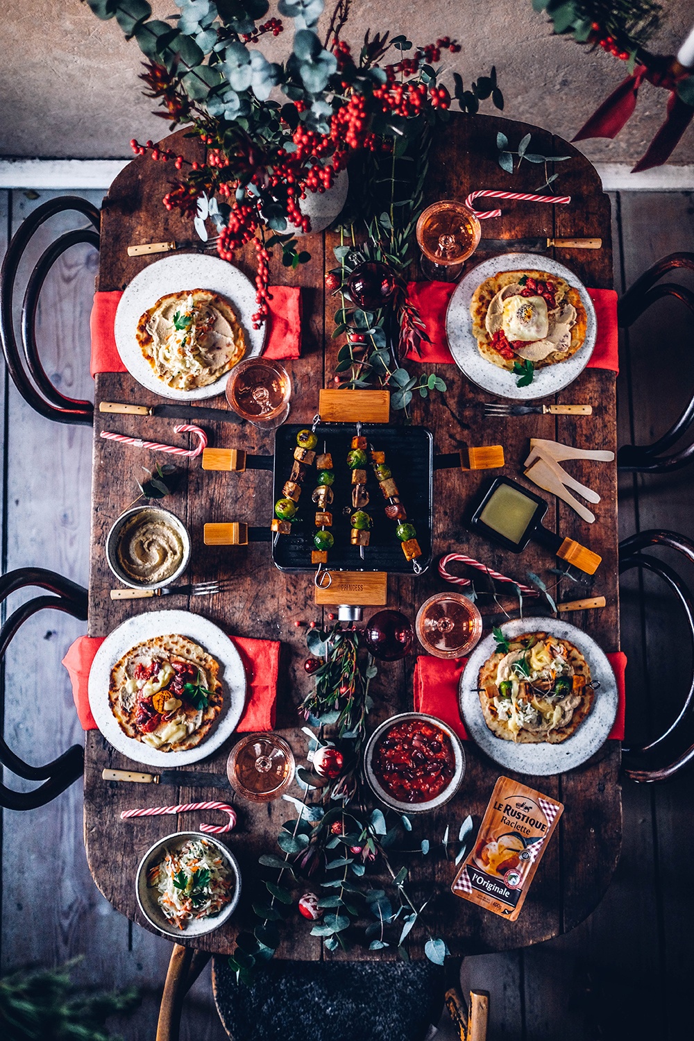 Vegetarian Christmas Raclette with Le Rustique Cheese - Our Food Stories