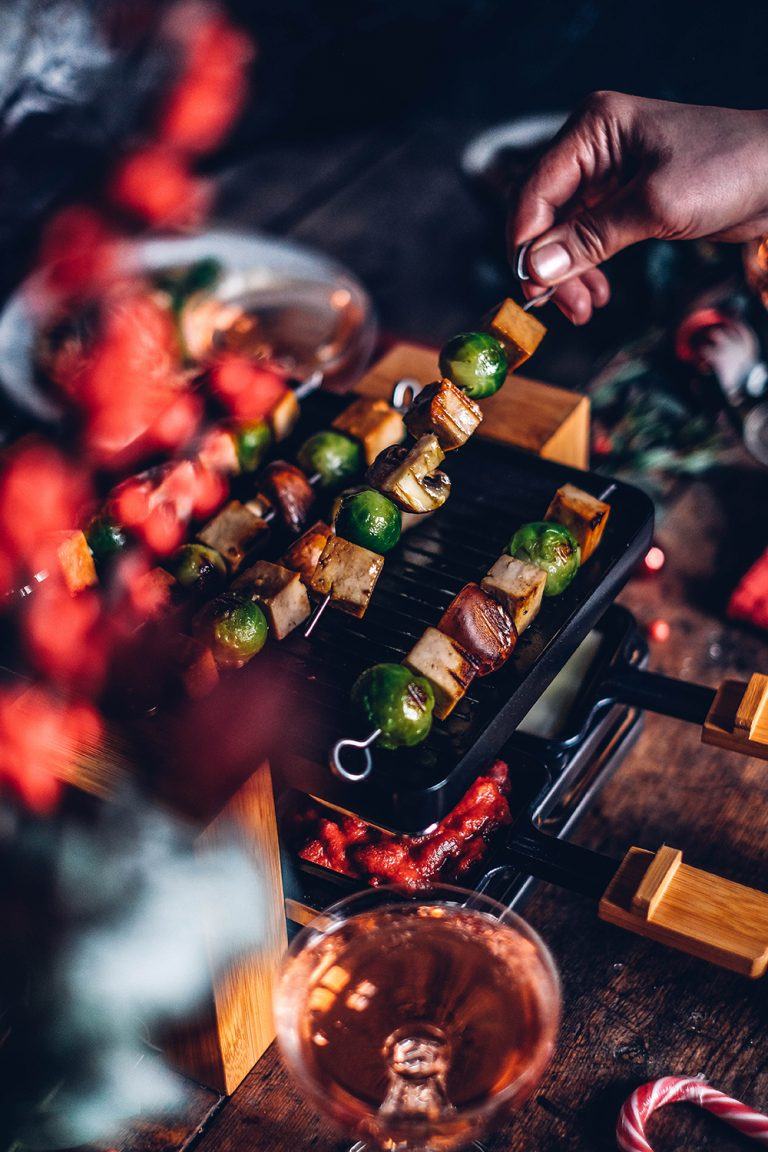 Vegetarian Christmas Raclette with Le Rustique Cheese - Our Food Stories