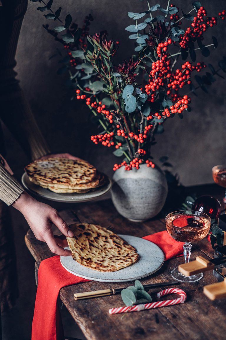 Vegetarian Christmas Raclette with Le Rustique Cheese - Our Food Stories