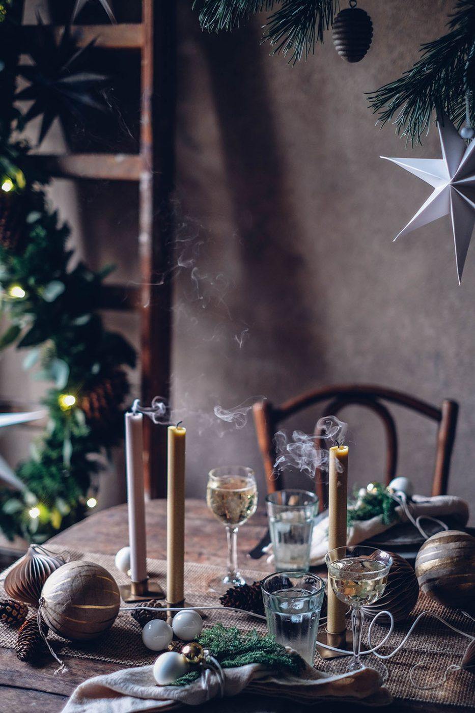 A Simple Christmas Table Setting - Our Food Stories