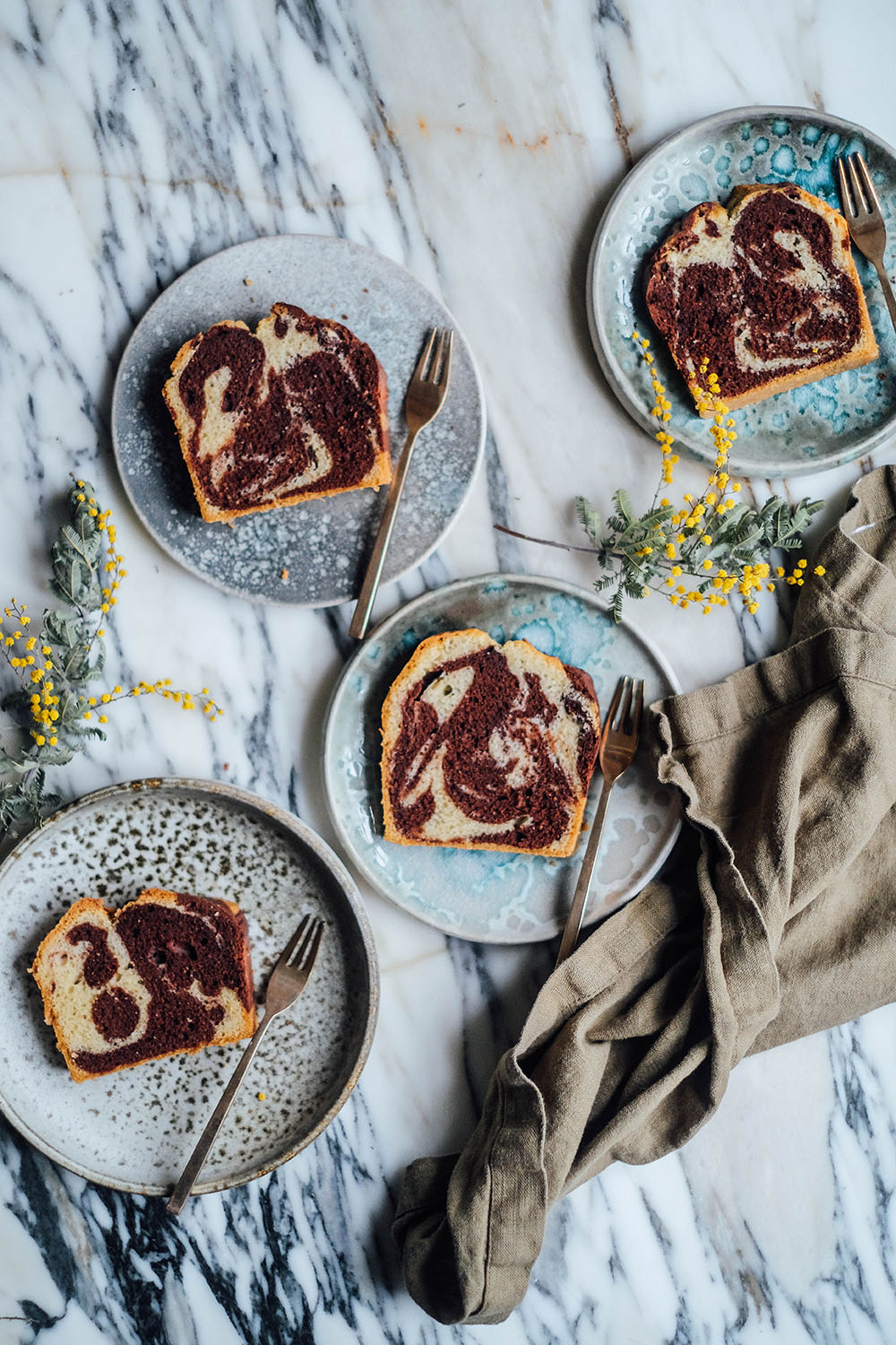 A simple Gluten-free Marble Cake - Our Food Stories