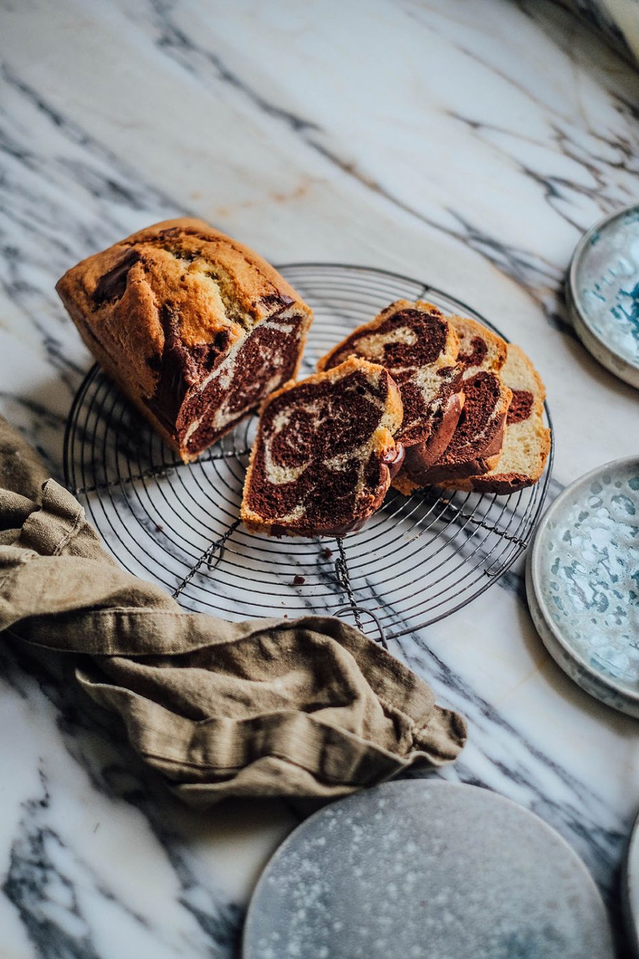 A simple Gluten-free Marble Cake - Our Food Stories