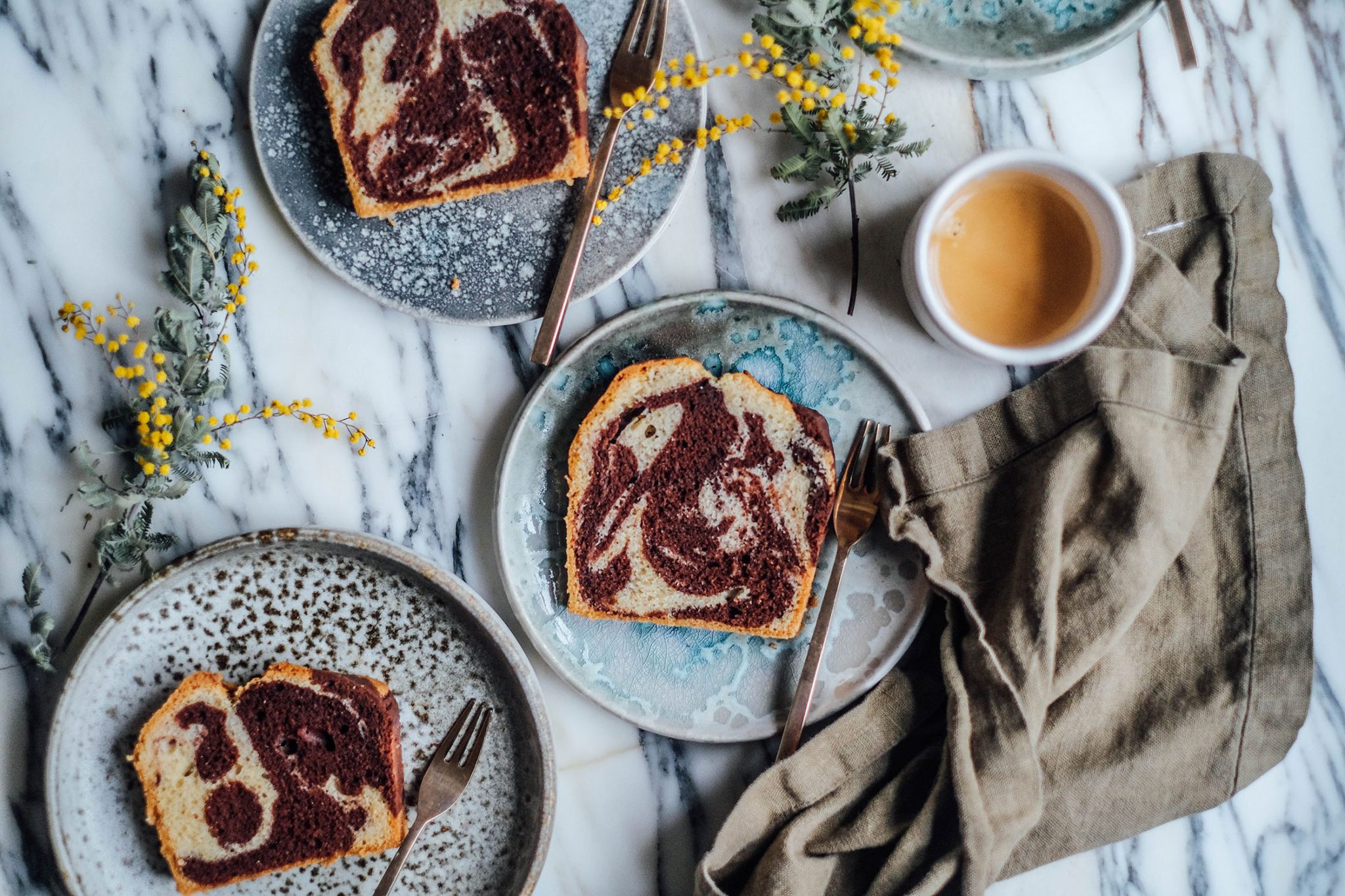 A simple Gluten-free Marble Cake - Our Food Stories