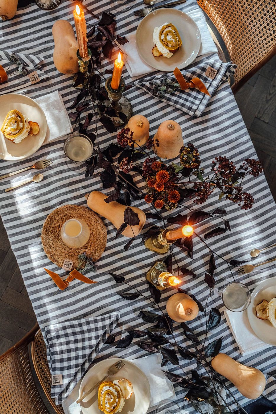 Gluten-free Pumpkin Swiss Roll with Apple Compote - Our Food Stories